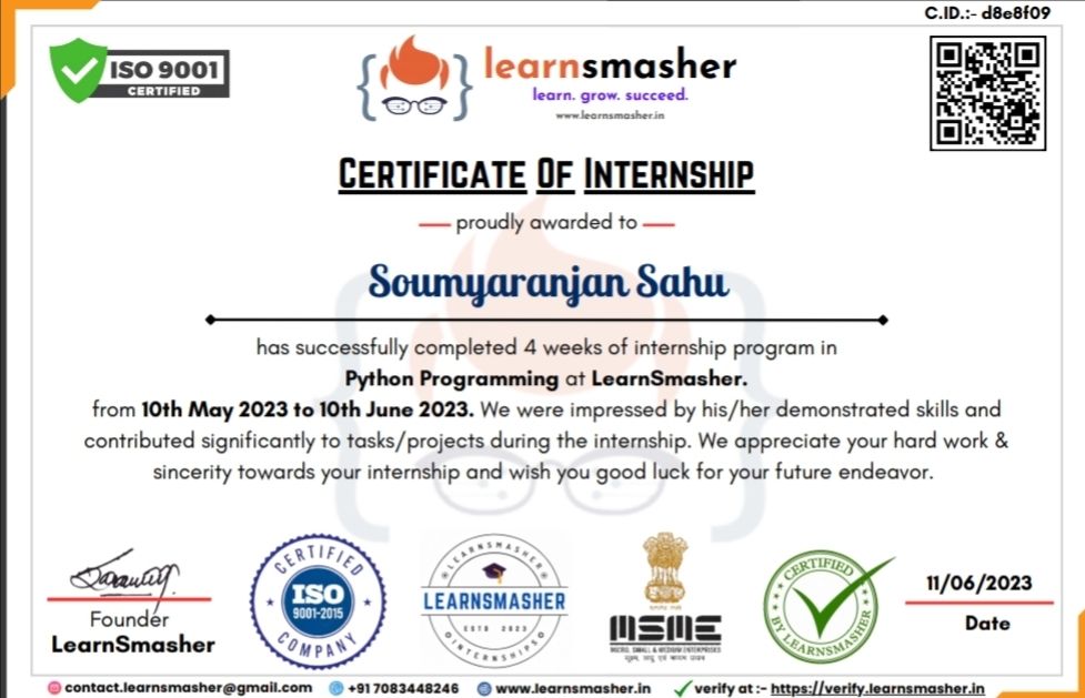 Soumyaranjan Sahu on LinkedIn: #learnsmasher #python #programming # ... Soumyaranjan Sahu on LinkedIn: #learnsmasher #python #programming # ...