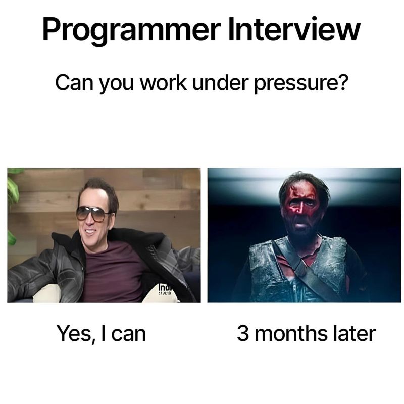 Coding humour on LinkedIn: #interview #tech #programming Coding humour on LinkedIn: #interview #tech #programming