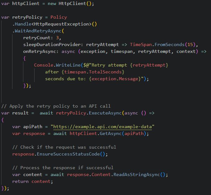 A Rahmati on LinkedIn: Implementing Retry Pattern with Polly in .NET ... A Rahmati on LinkedIn: Implementing Retry Pattern with Polly in .NET ...