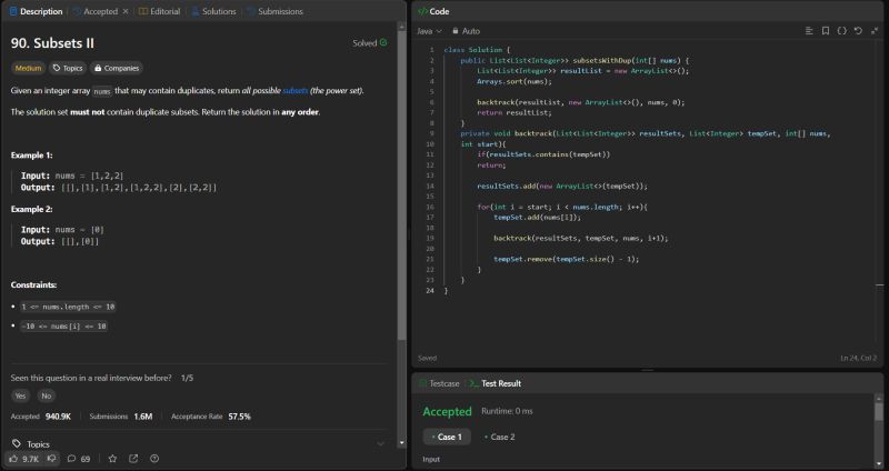 Day 43 of #100daysofcode challenge: Subsets II | Sanya Shourya posted ... Day 43 of #100daysofcode challenge: Subsets II | Sanya Shourya posted ...