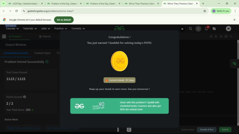 Modugu Prasanna on LinkedIn: #gfg160 #coding #problemsolving # ... Modugu Prasanna on LinkedIn: #gfg160 #coding #problemsolving # ...