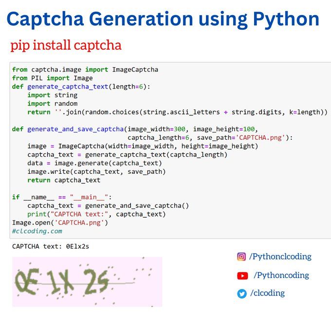 Hemant D. on LinkedIn: Captcha Generation using Python. Amazing. Hemant D. on LinkedIn: Captcha Generation using Python. Amazing.
