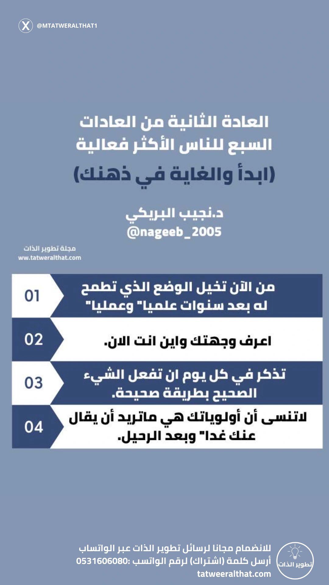 العادة الثانية من العادات السبع للناس الأكثر فعالية. | Ebrahim Matar العادة الثانية من العادات السبع للناس الأكثر فعالية. | Ebrahim Matar