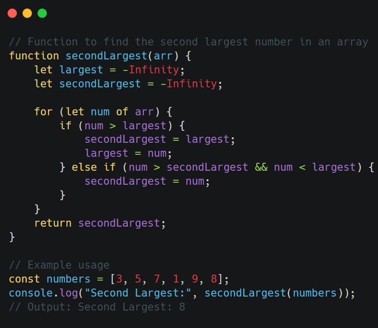 How to find the second largest number in an array | Wasif Mahmood ... How to find the second largest number in an array | Wasif Mahmood ...
