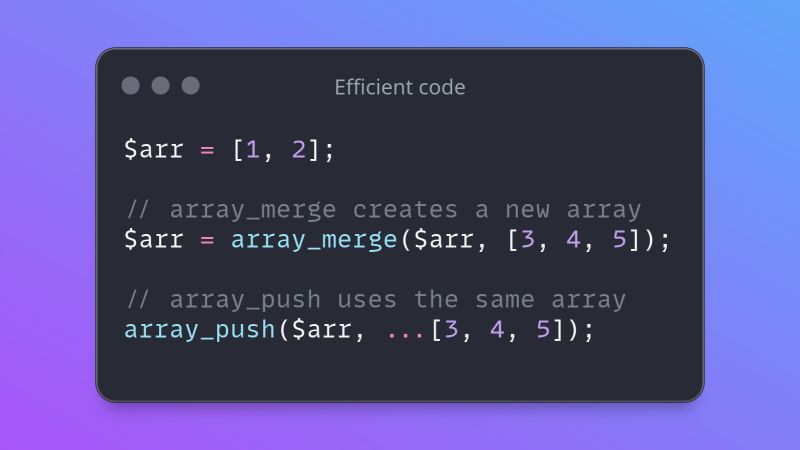 Sabri Taieb on LinkedIn: Make your PHP code more efficient! When ... Sabri Taieb on LinkedIn: Make your PHP code more efficient! When ...