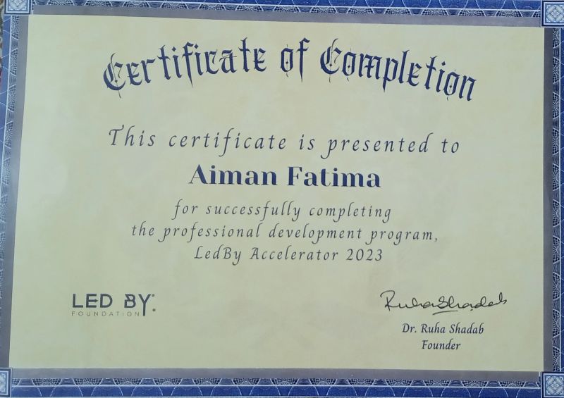 Aiman Fatima on LinkedIn: #graduationday #ledbyaccelerator #empowerment ... Aiman Fatima on LinkedIn: #graduationday #ledbyaccelerator #empowerment ...