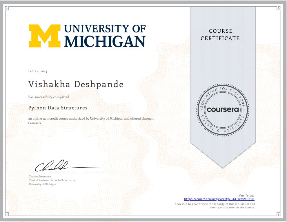 #python #datastructures #coding #learning #coursera | Vishakha Deshpande #python #datastructures #coding #learning #coursera | Vishakha Deshpande