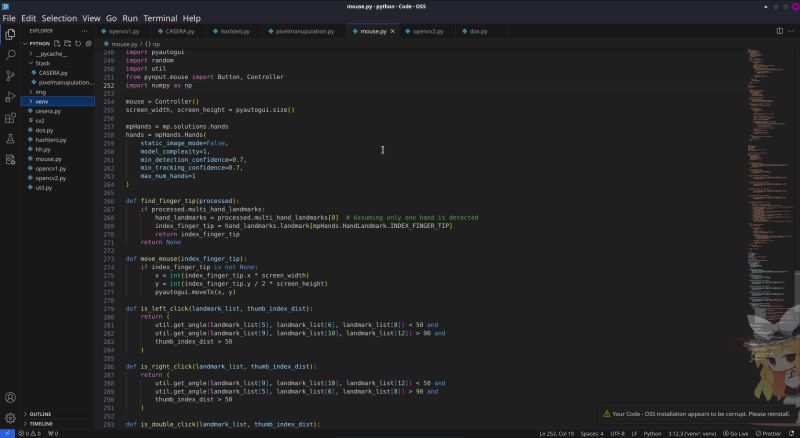 Smriti Priya Singh on LinkedIn: #gesturecontrol #python #computervision ... Smriti Priya Singh on LinkedIn: #gesturecontrol #python #computervision ...