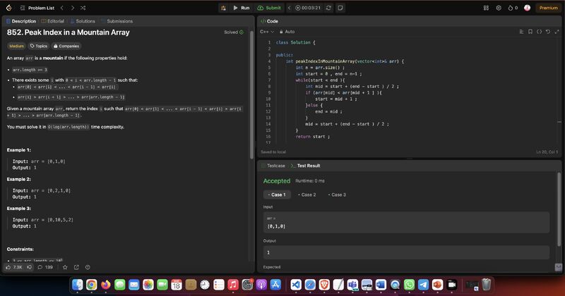 How to solve a mountain array problem | Abhijay Shah posted on the ... How to solve a mountain array problem | Abhijay Shah posted on the ...