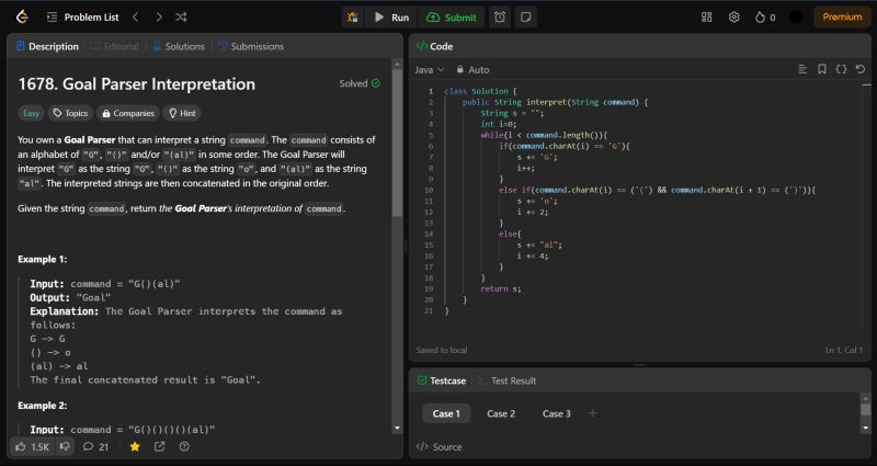 How to use Goal Parser in LeetCode Challenge | Khushi Agarwal posted on ... How to use Goal Parser in LeetCode Challenge | Khushi Agarwal posted on ...