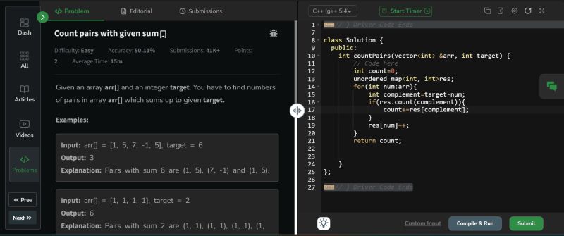 #100daysofcode #100daysofcode #problemsolving #hashing #gfg… | Disha Jain #100daysofcode #100daysofcode #problemsolving #hashing #gfg… | Disha Jain