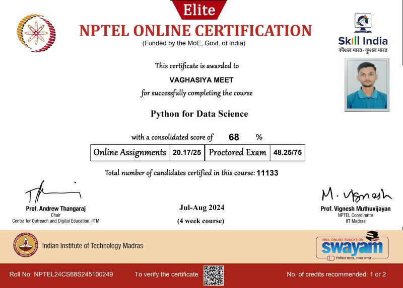 Meet Vaghasiya on LinkedIn: #nptel #python #datascience #dataanalysis # ... Meet Vaghasiya on LinkedIn: #nptel #python #datascience #dataanalysis # ...