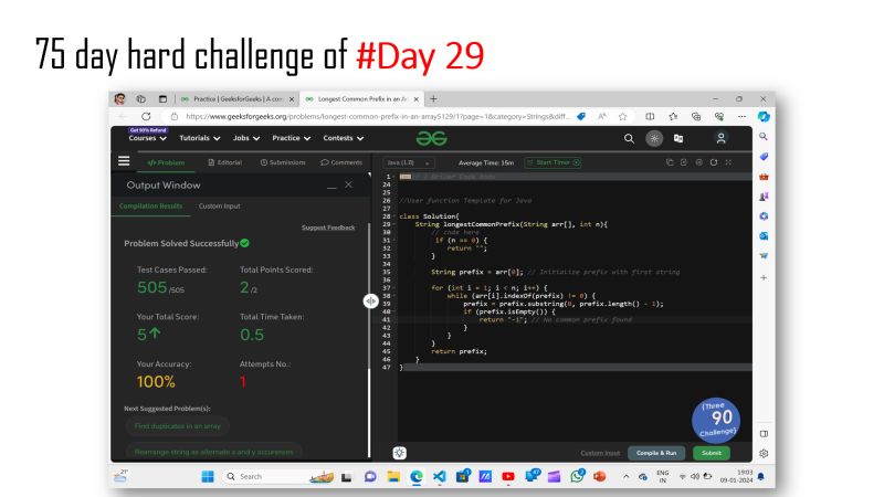 Arvind kumar on LinkedIn: #day #leetcode #geeksforgeeks #75daysofcode ... Arvind kumar on LinkedIn: #day #leetcode #geeksforgeeks #75daysofcode ...