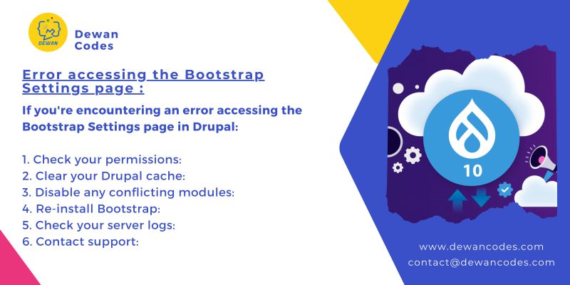 Drupal error accessing Bootstrap settings page | Dewan Codes posted on ... Drupal error accessing Bootstrap settings page | Dewan Codes posted on ...