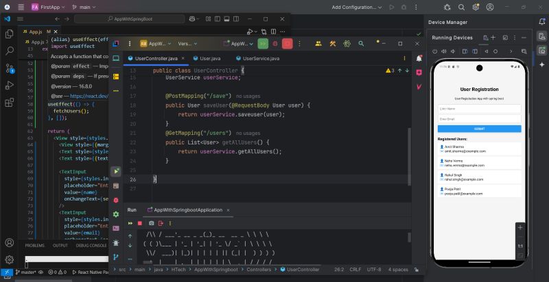 #reactnative #springboot #mobiledevelopment #crossplatform #learning ... #reactnative #springboot #mobiledevelopment #crossplatform #learning ...