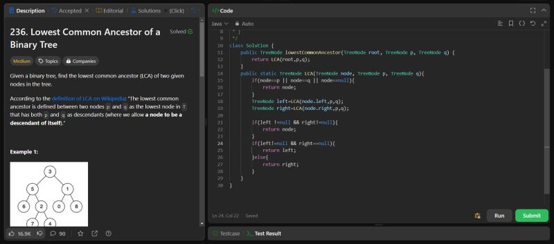 Viraj Bhamre on LinkedIn: #leetcode #binarytree #dsa #codingjourney # ... Viraj Bhamre on LinkedIn: #leetcode #binarytree #dsa #codingjourney # ...