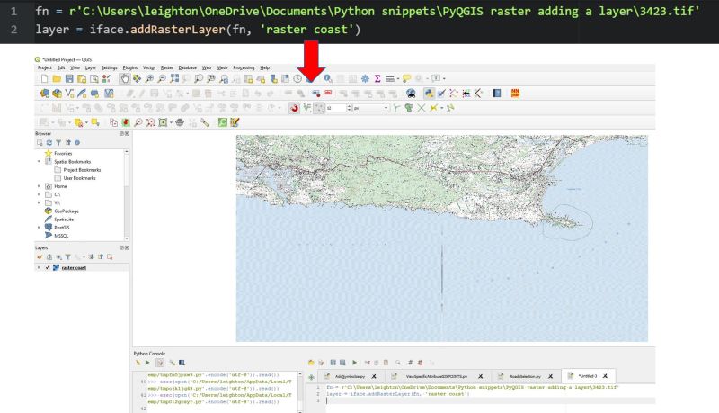Leighton Lombard on LinkedIn: Python in QGIS (PyQGIS) snack🍍. Adding a ... Leighton Lombard on LinkedIn: Python in QGIS (PyQGIS) snack🍍. Adding a ...