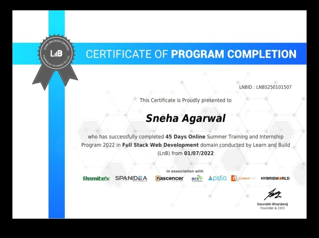 #webdevelopment #javascript #html #internship | Sneha Agarwal #webdevelopment #javascript #html #internship | Sneha Agarwal