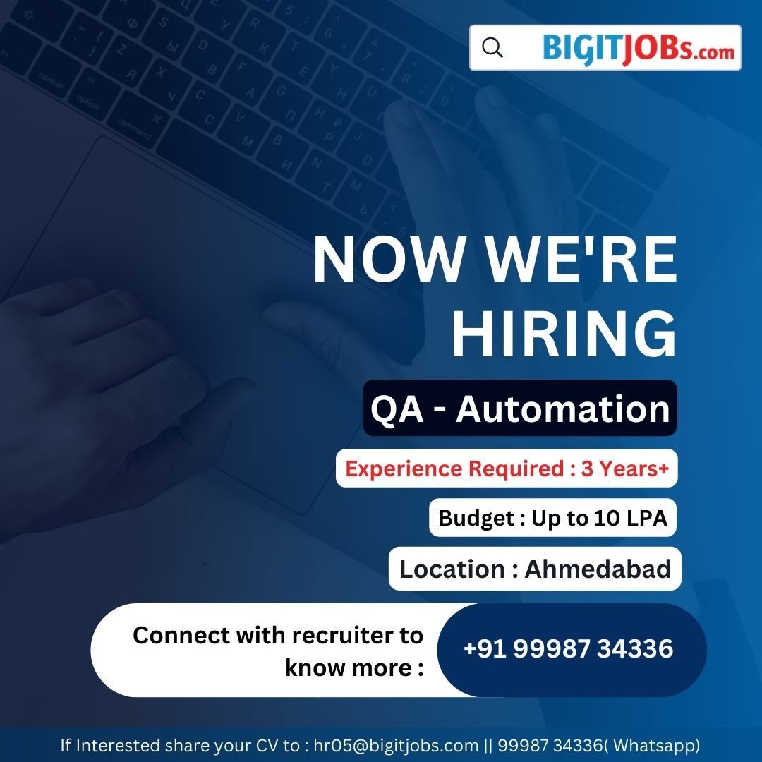 BIG IT JOBs on LinkedIn: #qaautomation #qaengineer # ... BIG IT JOBs on LinkedIn: #qaautomation #qaengineer # ...