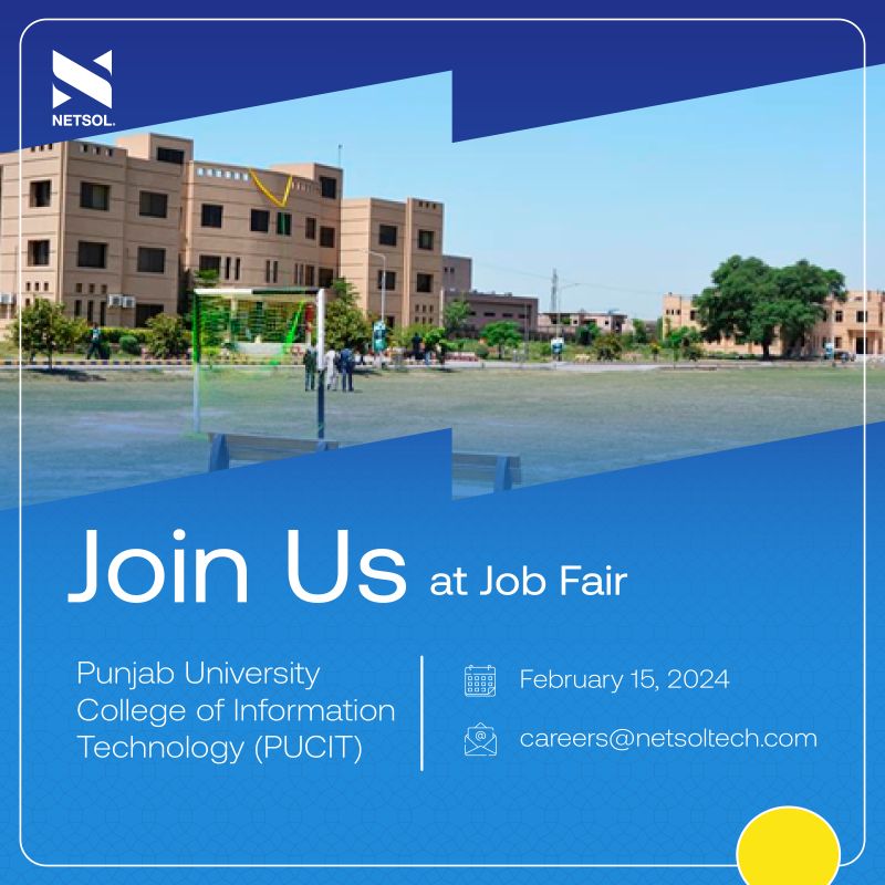 NETSOL Technologies Pakistan on LinkedIn: #netsol #beadaptive #jobfair NETSOL Technologies Pakistan on LinkedIn: #netsol #beadaptive #jobfair