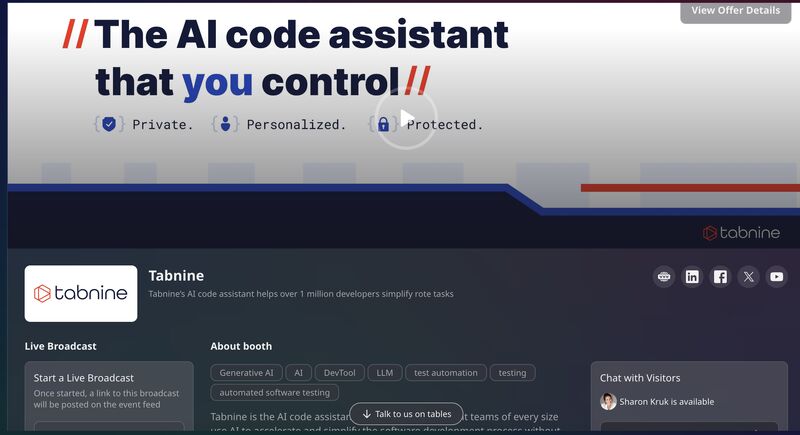 Tabnine on LinkedIn: #online #developers #testing #event #programming #ai Tabnine on LinkedIn: #online #developers #testing #event #programming #ai