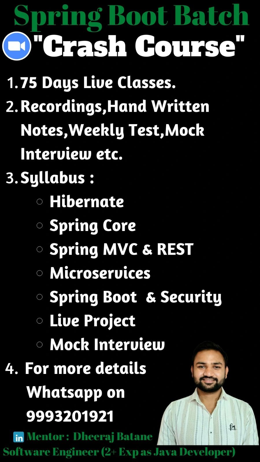 Bhanu Jaiswal on LinkedIn: Learn Spring Boot from scratch to advanced ... Bhanu Jaiswal on LinkedIn: Learn Spring Boot from scratch to advanced ...