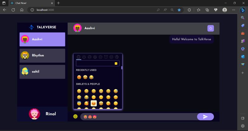 Aashvi Kothari on LinkedIn: #chatapp #sockets #github #react #mernstack ... Aashvi Kothari on LinkedIn: #chatapp #sockets #github #react #mernstack ...