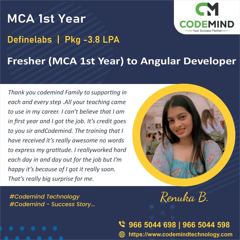 Codemind Technology Pvt Ltd on LinkedIn: #angulardeveloper Codemind Technology Pvt Ltd on LinkedIn: #angulardeveloper