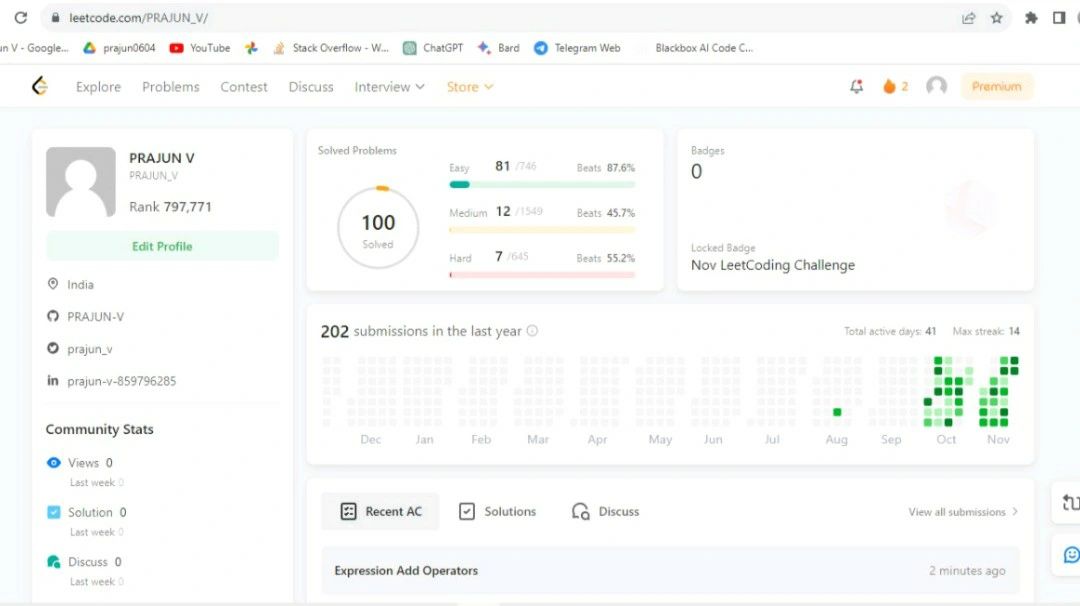 PRAJUN V on LinkedIn: #webdevelopment #codingjourney #leetcode100 # ... PRAJUN V on LinkedIn: #webdevelopment #codingjourney #leetcode100 # ...