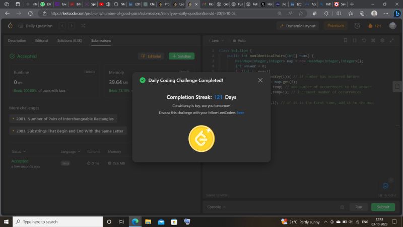 Celebrating 121 days of coding on LeetCode | Mayank Kr Mishra posted on ... Celebrating 121 days of coding on LeetCode | Mayank Kr Mishra posted on ...