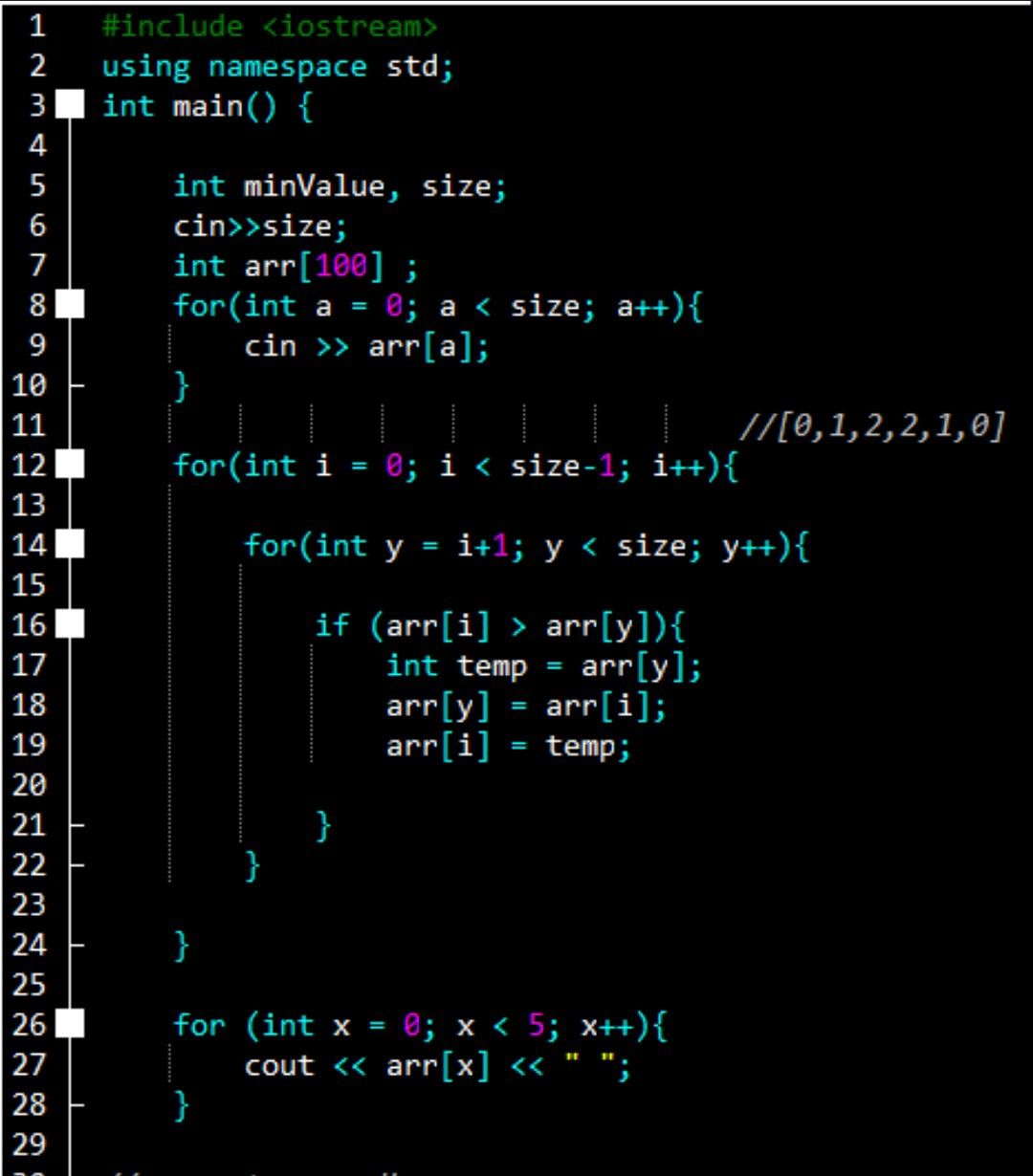Hamza Khan on LinkedIn: sorting array in ascending order using linear ... Hamza Khan on LinkedIn: sorting array in ascending order using linear ...