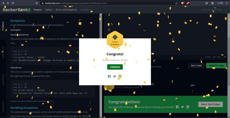 Vineet Kumar on LinkedIn: #hackerrank #python #programming #learning # ... Vineet Kumar on LinkedIn: #hackerrank #python #programming #learning # ...