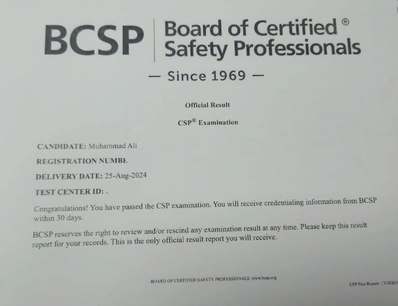 Muhammad Nouman Ali (CSP, IdipNEBOSH) on LinkedIn: #csp # ... Muhammad Nouman Ali (CSP, IdipNEBOSH) on LinkedIn: #csp # ...