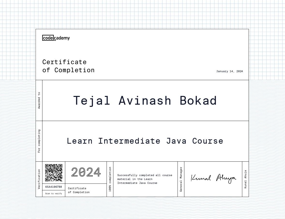 Tejal Bokad on LinkedIn: #connections #javaprogramming #java # ... Tejal Bokad on LinkedIn: #connections #javaprogramming #java # ...