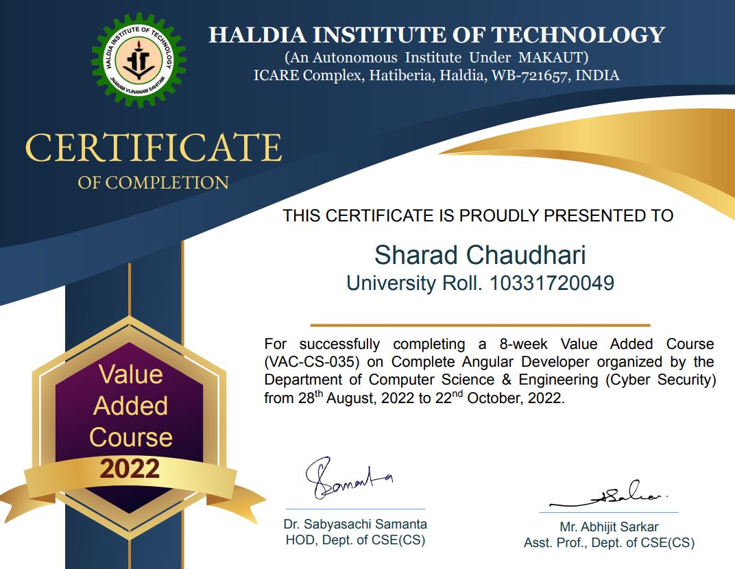 #certification #certified #angular #angular13 #angularjobs… | Sharad ... #certification #certified #angular #angular13 #angularjobs… | Sharad ...