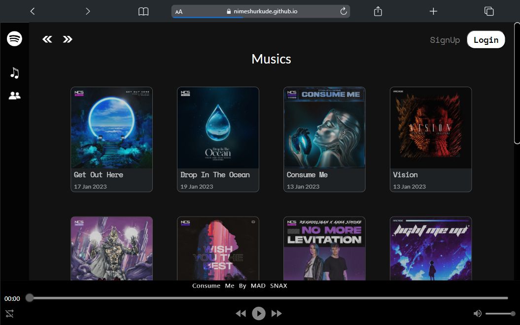 Nimesh Urkude on LinkedIn: #spotifyclone #html #css #javascript #react ... Nimesh Urkude on LinkedIn: #spotifyclone #html #css #javascript #react ...