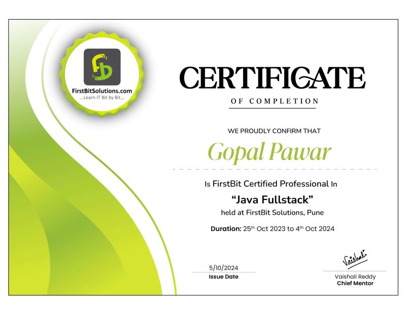 Gopal Pawar on LinkedIn: #fullstackdeveloper #javadevelopment # ... Gopal Pawar on LinkedIn: #fullstackdeveloper #javadevelopment # ...