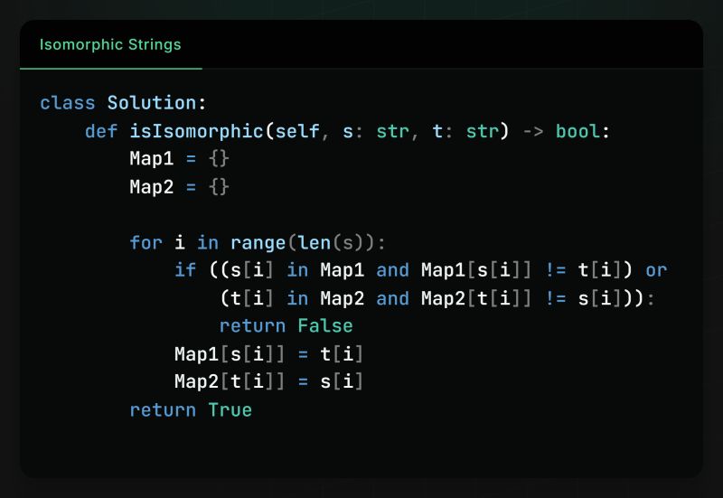 🔴 Isomorphic Strings - Leetcode 205 - Python 🔴 | Mayur Gajbhiye 🔴 Isomorphic Strings - Leetcode 205 - Python 🔴 | Mayur Gajbhiye