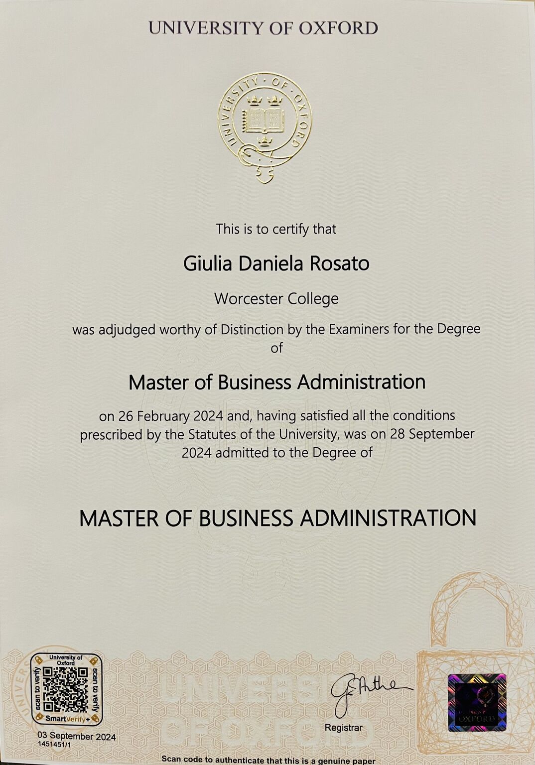 Giulia Daniela Rosato on LinkedIn: #degree | 11 comments Giulia Daniela Rosato on LinkedIn: #degree | 11 comments