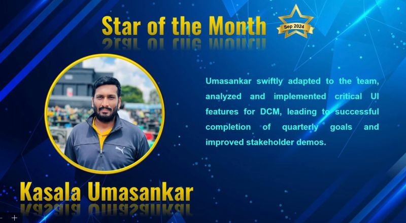 Kasala Umasankar on LinkedIn: #achievement #starofthemonth # ... Kasala Umasankar on LinkedIn: #achievement #starofthemonth # ...