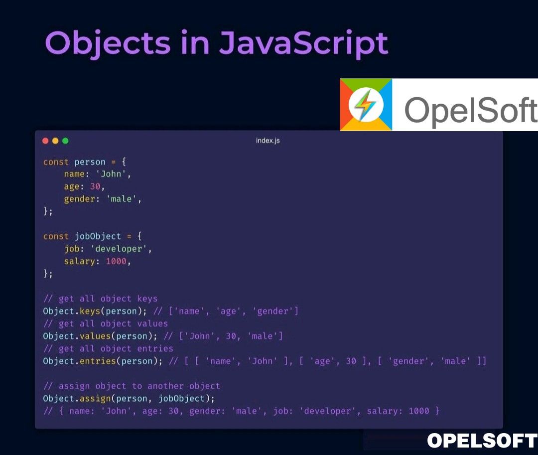 Opelsoft on LinkedIn: #javascript #objects #coding #webdevelopment # ... Opelsoft on LinkedIn: #javascript #objects #coding #webdevelopment # ...