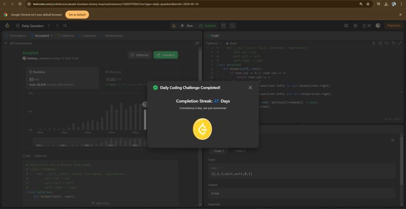 Nirbhay Rajodiya on LinkedIn: #leetcode #100daysofcode #day72 Nirbhay Rajodiya on LinkedIn: #leetcode #100daysofcode #day72