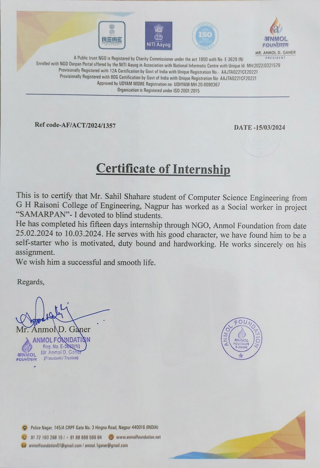 Sahil Shahare on LinkedIn: #ngointernship #socialwork #amolfoundation # ... Sahil Shahare on LinkedIn: #ngointernship #socialwork #amolfoundation # ...