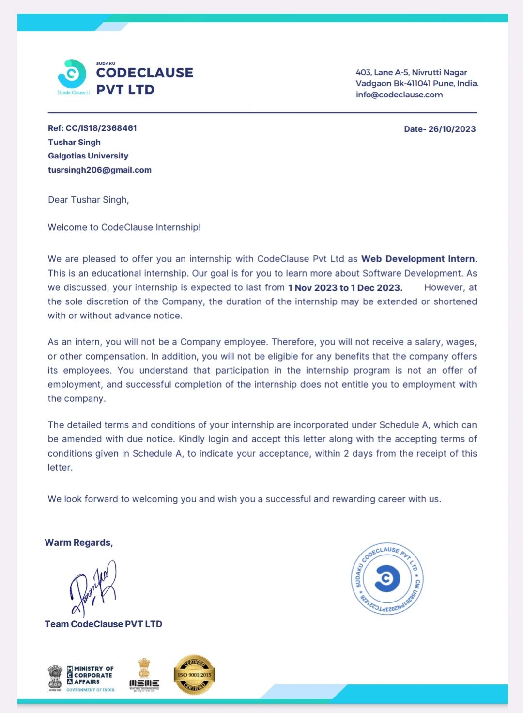 Tushar Singh on LinkedIn: #codeclause #codeclauseinternship # ... Tushar Singh on LinkedIn: #codeclause #codeclauseinternship # ...