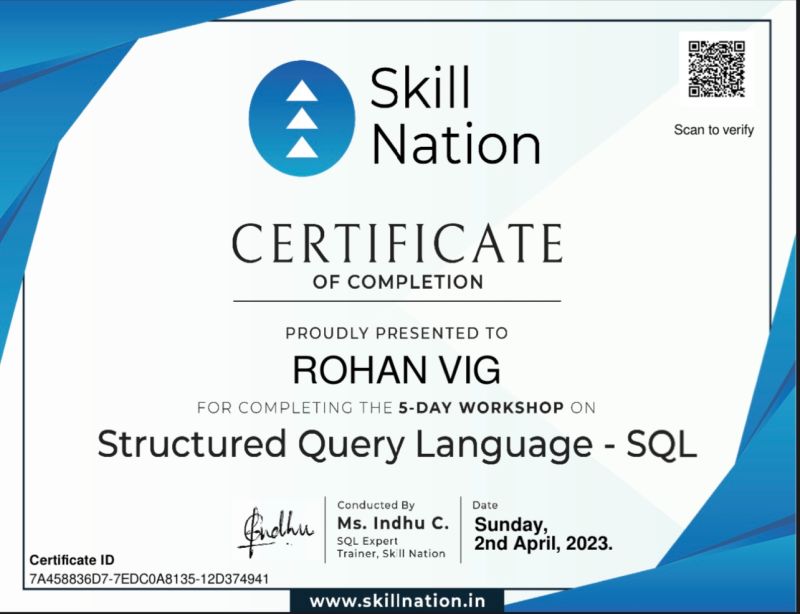 Rohan Vig on LinkedIn: #share #sql Rohan Vig on LinkedIn: #share #sql