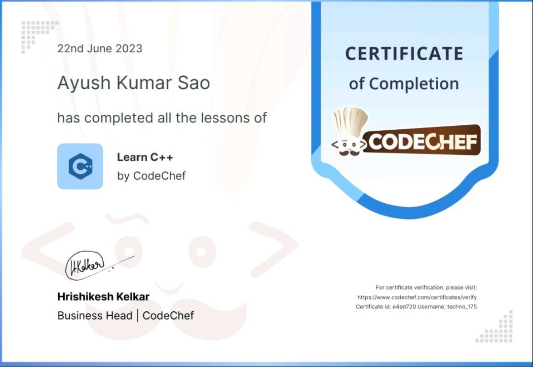 #linkdinfamily #codechef | Ayush Kumar sao #linkdinfamily #codechef | Ayush Kumar sao