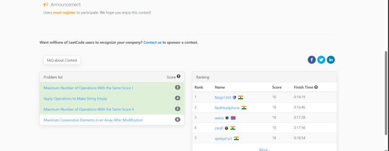 Syed Israr Ahmed on LinkedIn: #leetcode #contest #coding Syed Israr Ahmed on LinkedIn: #leetcode #contest #coding