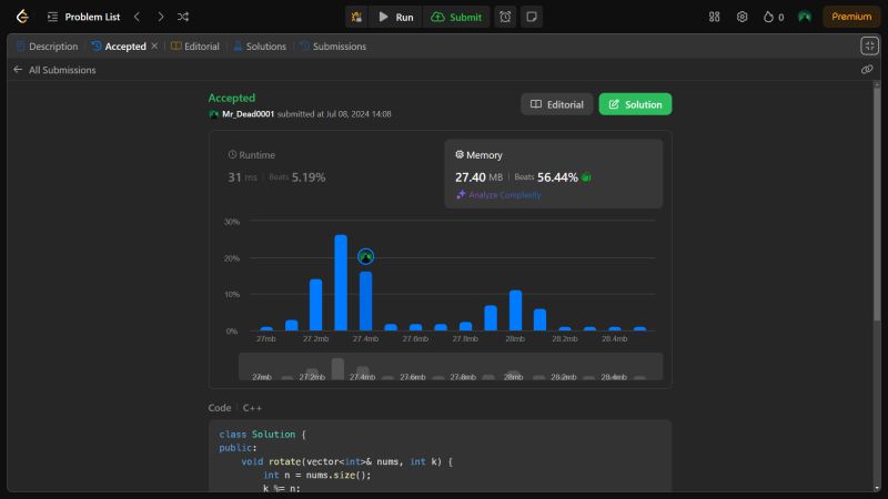 Day6 of 100 Days of Solving Problems on LeetCode | Vikram Singh posted ... Day6 of 100 Days of Solving Problems on LeetCode | Vikram Singh posted ...