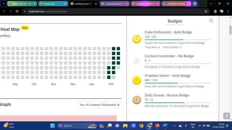 Aashika Joseph on LinkedIn: #codechef #streakchallenge #codingmilestone ... Aashika Joseph on LinkedIn: #codechef #streakchallenge #codingmilestone ...