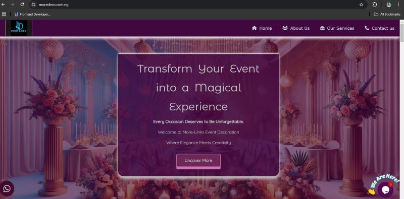 Developed a fully responsive web application using React.js, tailored ... Developed a fully responsive web application using React.js, tailored ...